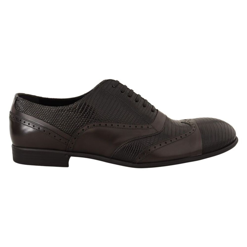 Dolce & Gabbana | Shoes | Dolce Gabbana Brown Lizard Skin Leather ...